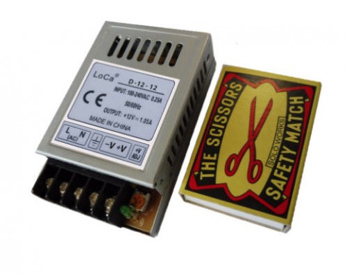 Průmyslový jednofázový spínaný zdroj s výstupním napětím 1x12VDC,1.04A